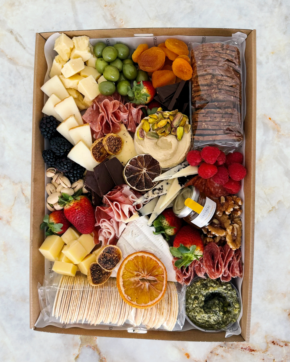 GRAZING PLATTERS/BOXES – Platters + Blooms